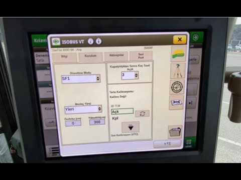 JOHN DEERE OTOMATİK DÜMENLEME SİSTEMİ - TCM KALİBRASYONU