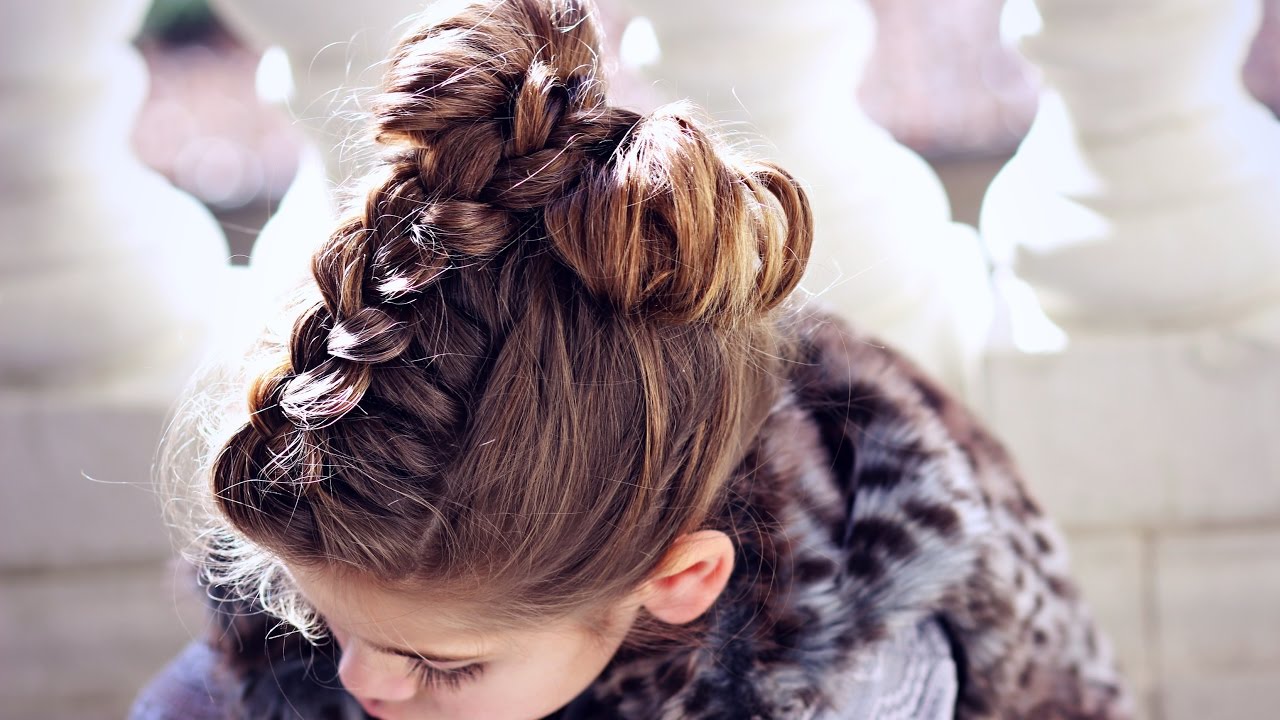 How to make a Hair Bow with Braid - YouTube