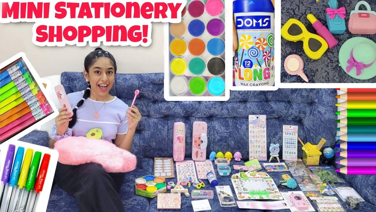 MINI Stationery Shopping!🛍😍 | Riya's Amazing World - YouTube