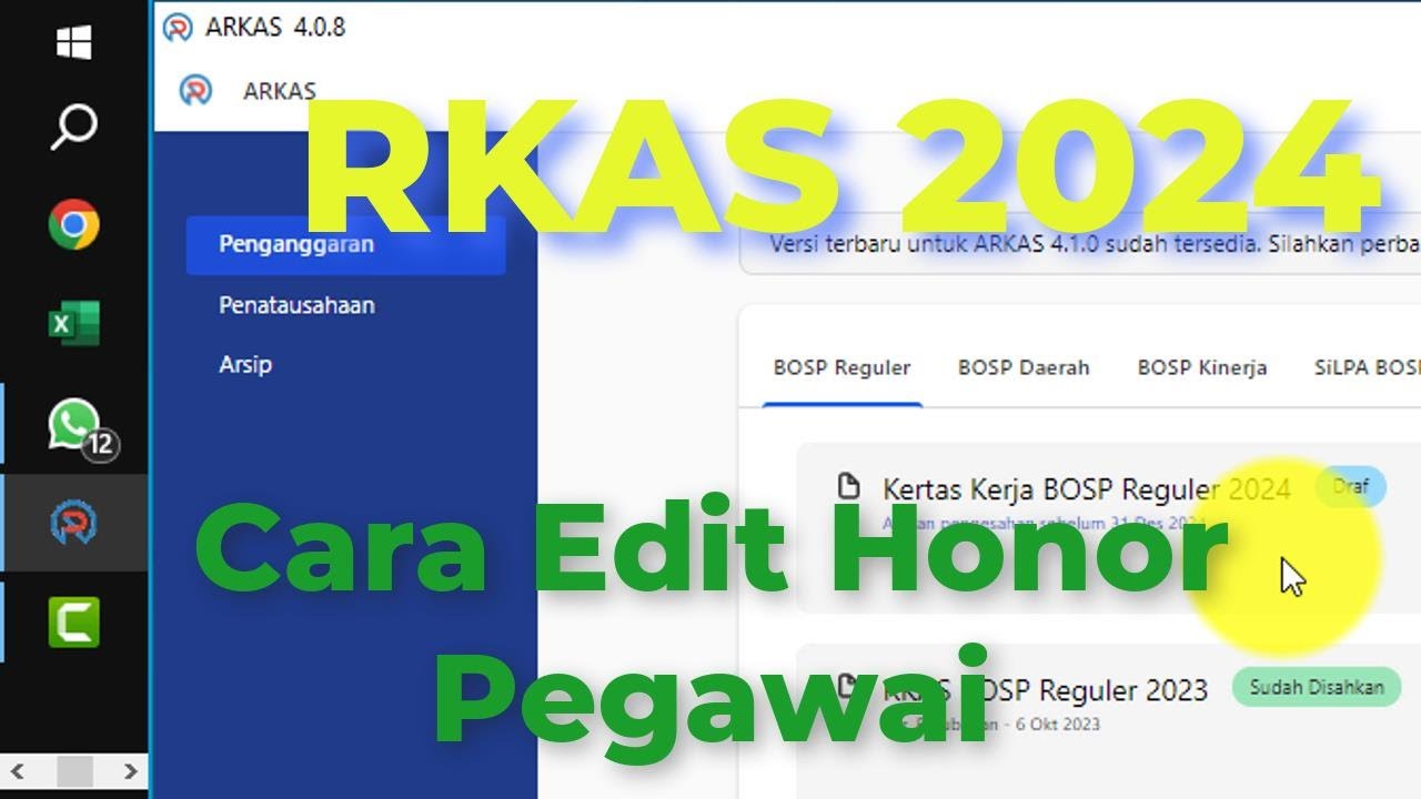 BENDAHARA Banyak Yang Belum Tahu Cara Edit Honor Pegawai ARKAS 2024 - YouTube