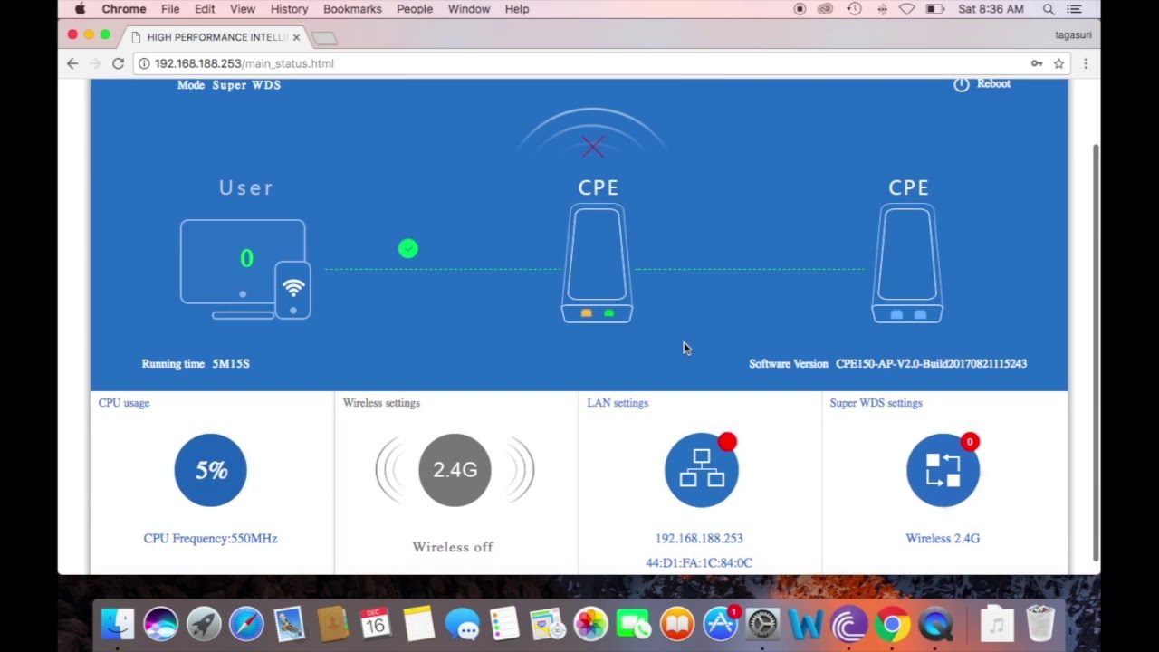 KuWFi CPE Wireless Outdoor CPE Router -2KM distance Long range repeater ...