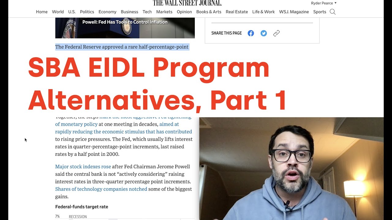 SBA EIDL Program Alternatives, Part 1 - YouTube