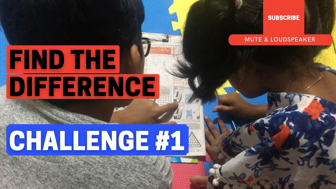 Challenge 1 - Find the differences | Challenges for kids | Find ...