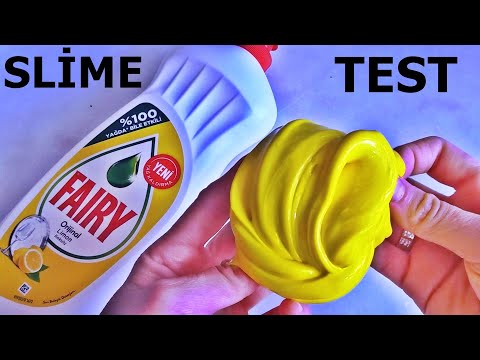 FAIRY İLE SLİME TEST,DIY,SLAYM YAPIMI,HOW TO MAKE SLİME
