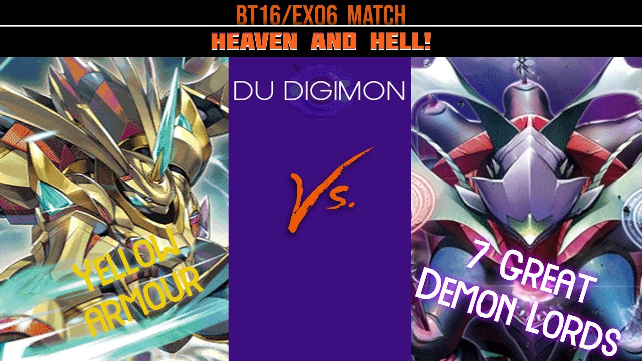 Digimon TCG // BT16/EX06 Match // 7 Great Demon Lords vs Yellow Armour ...