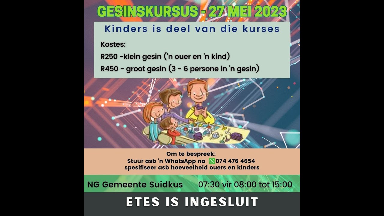 7 Gewoontes vir Geesvervulde gesinne - Dr. Johan Lötter - YouTube