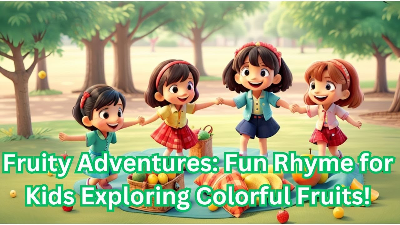 Fruity Adventures: Fun Rhyme for Kids Exploring Colorful Fruits ...