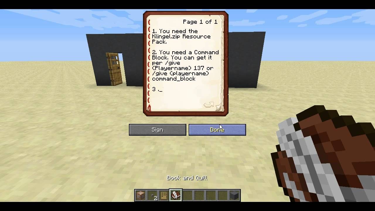 Minecraft Realistic Door Bell Tutorial - YouTube