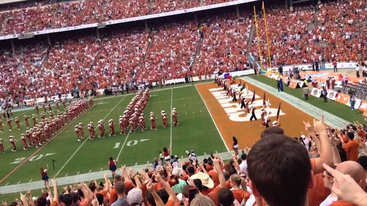 Pre-game UT-OU 10/12/2013: UT Band - YouTube