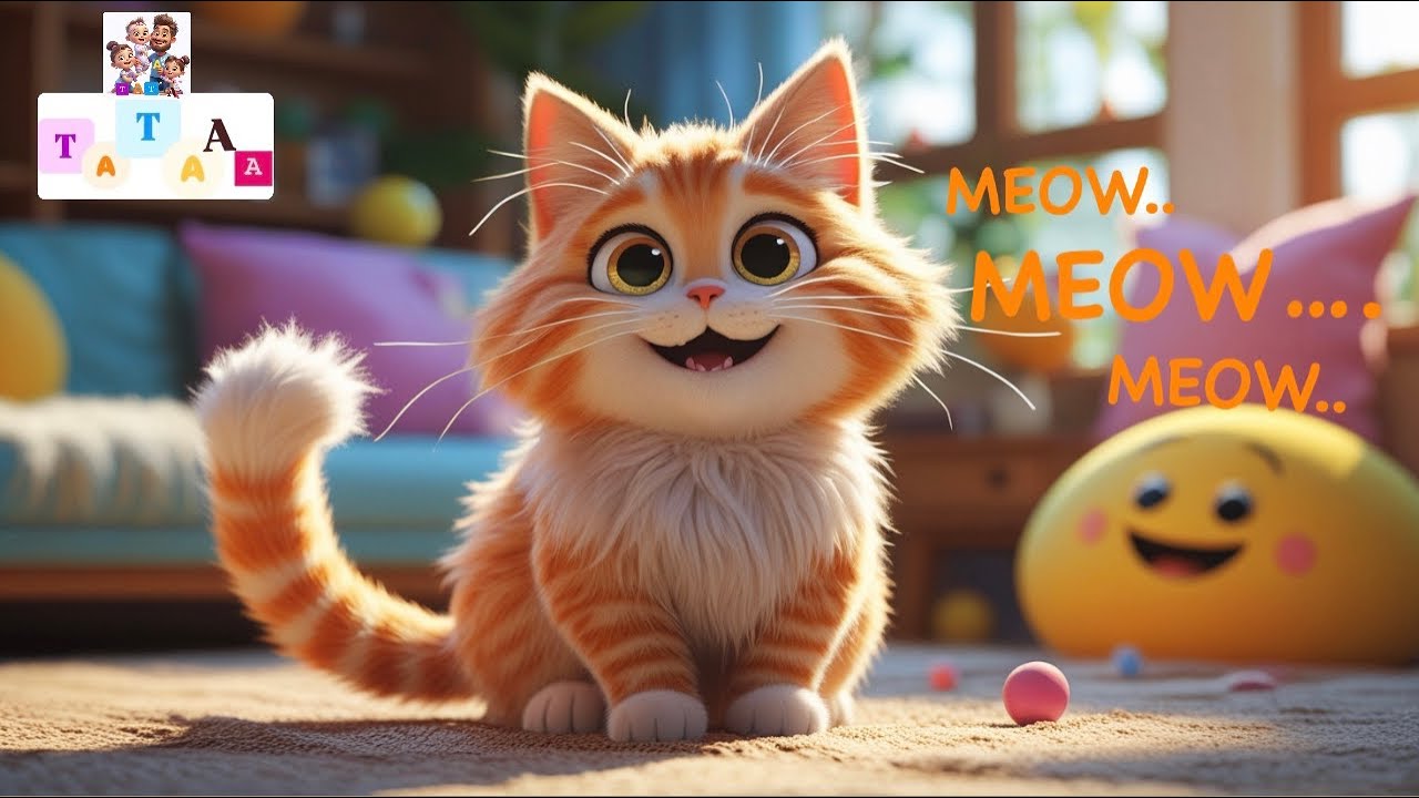 The Cat Goes MEOW.. | @Tataaarhymes Nursery Rhymes & Songs for Kids | Cat Fun Day | 😸 Cat ...
