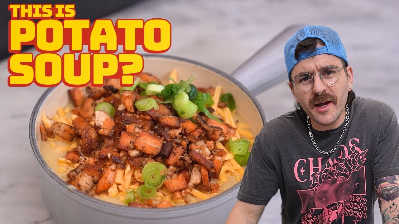 here you go, i made potato soup - YouTube