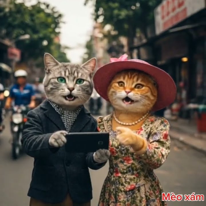 mèo xám không chịu đi học #cat #funny #animals #funnycats #catlover # ...