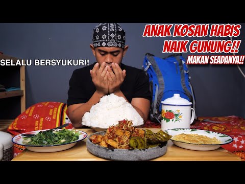 ANAK KOSAN MUKBANG PAKE TELOR DADAR + SAMBEL TEMPE TERI + SAYUR BAYAM BENING!