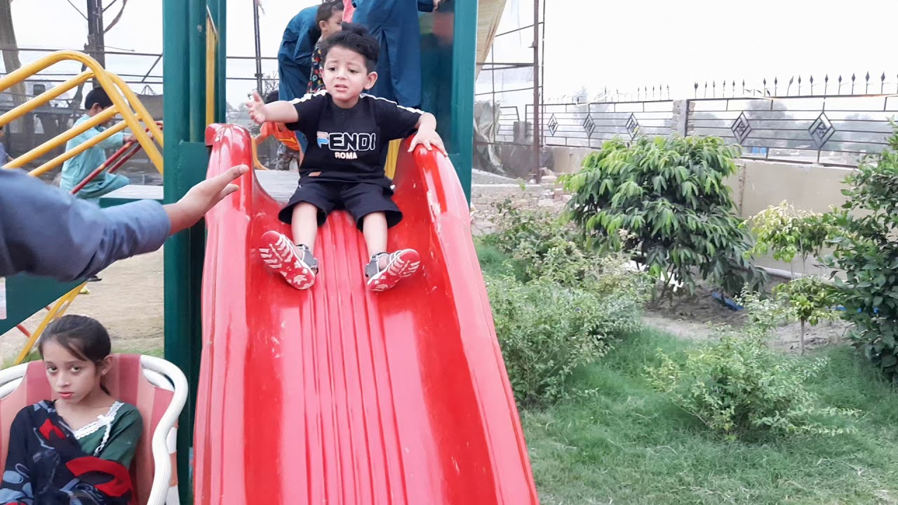 Sliding activity in a park - YouTube