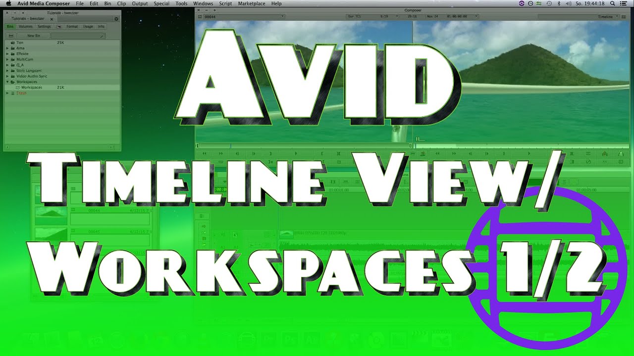 Avid Tutorial - Timeline View/Workspace 2/2 GERMAN - YouTube