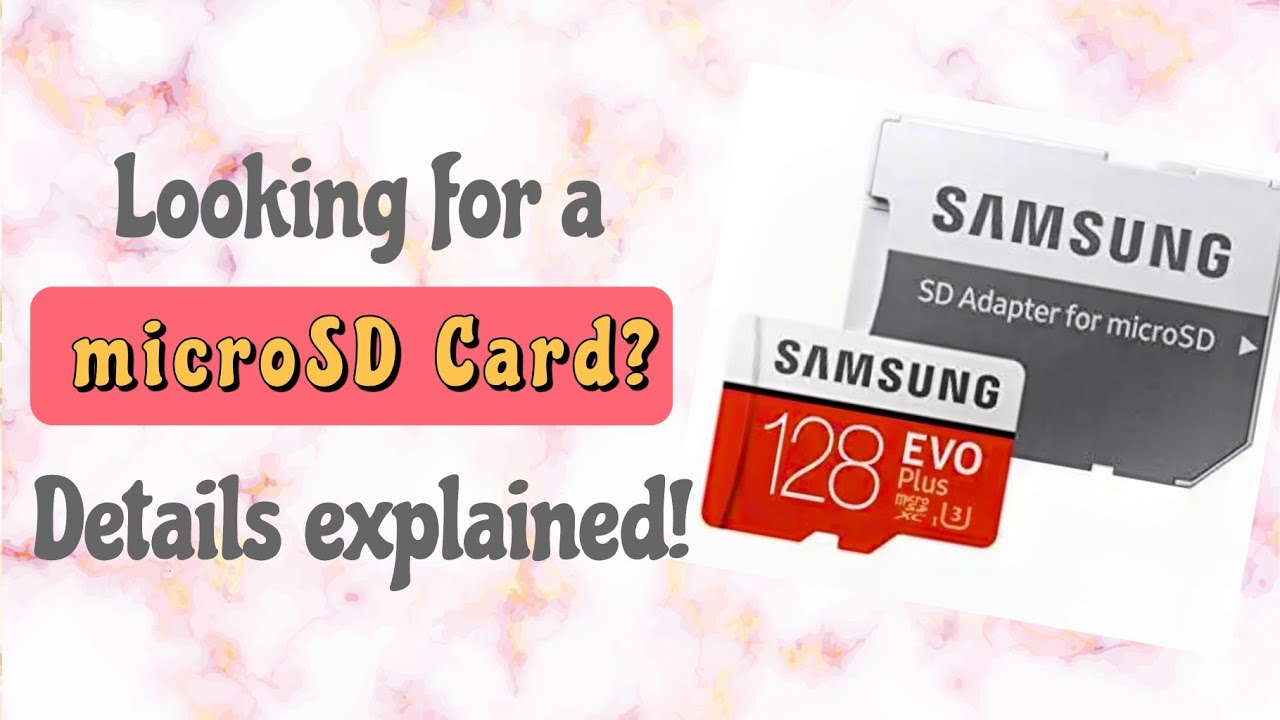 EXPLAINED: Micro SD Card and Symbols | Unboxing of Samsung EVO Plus ...