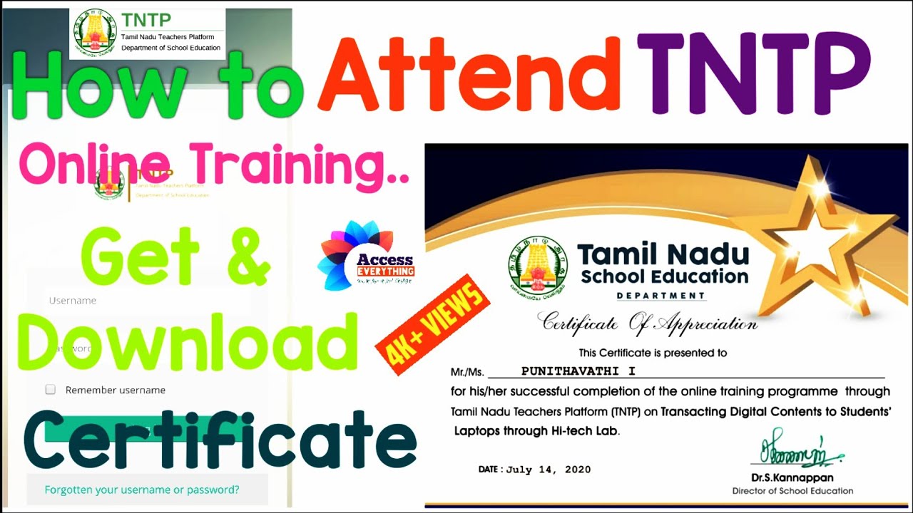 TNTP Online Training and Certificate downloading for PG Teachers - YouTube