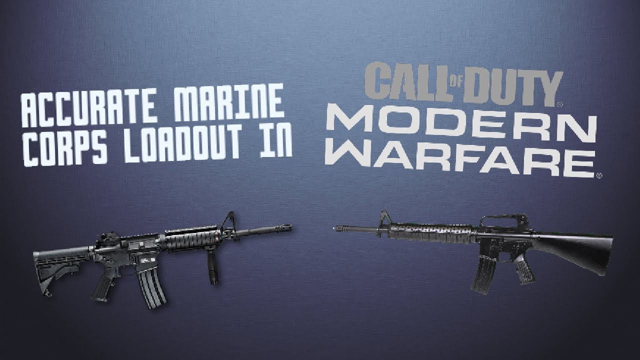Fully Accurate Marine Loadout in Modern Warfare! - YouTube