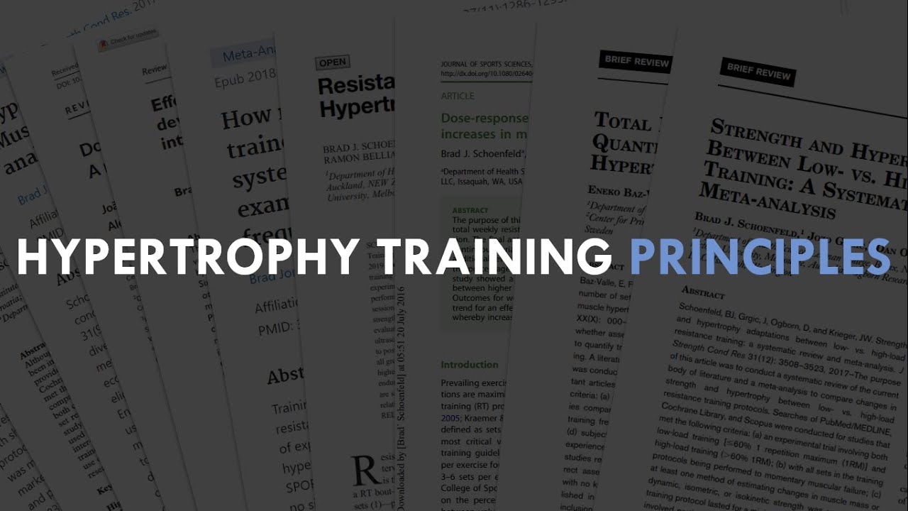 Principles of Hypertrophy Training | Maximizing Muscle Growth - YouTube