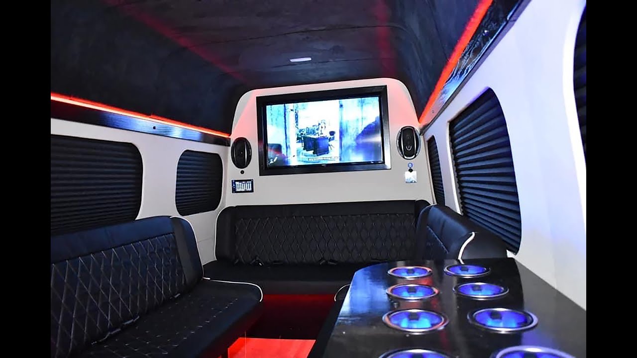 Luxury Mercedes Sprinter Van limo Conversion - YouTube