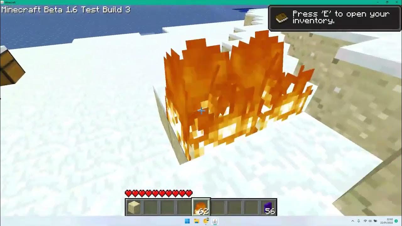 Probando minecraft beta 1.6 test build 3(2010) - YouTube