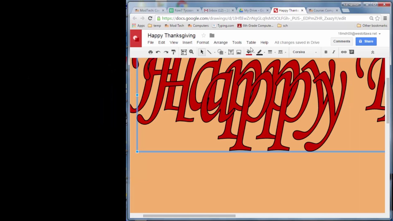 Create a Greeting Card in Google Drawings - YouTube