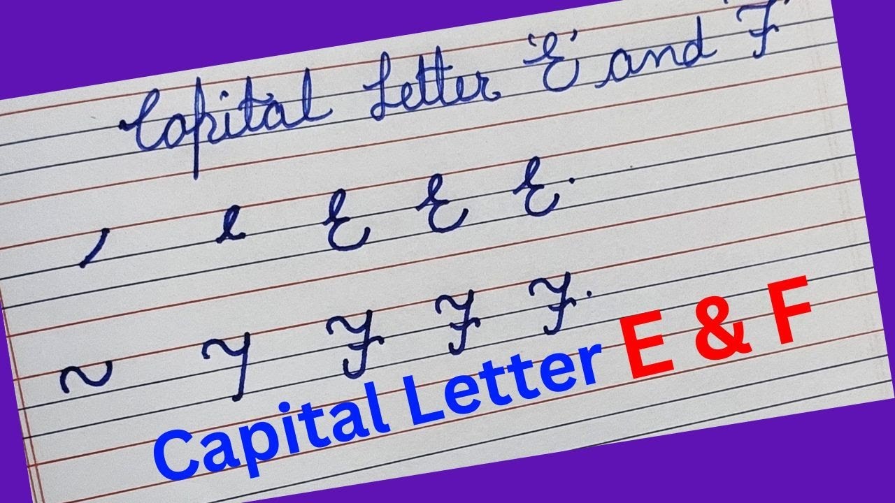 Capital E In Cursive