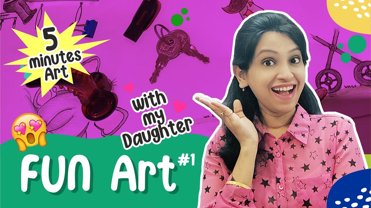 Art ideas when Bored | 5 minutes Art |😍 Fun art #1 | Creative Art ...