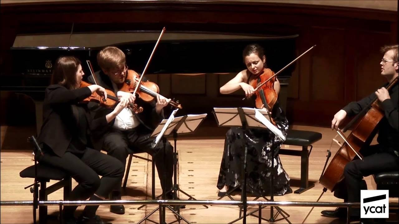 Castalian Quartet - Bartok; String Quartet No. 6 ii. Mesto - Marcia - YouTube