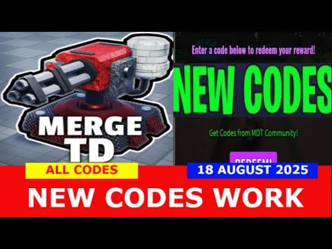 *NEW CODES* Merge Tower Defense ROBLOX | ALL CODES | August 18, 2025 ...