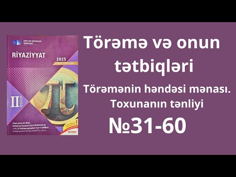 DİM/RİYAZİYYAT/2025 TEST TOPLUSU/2 Cİ HİSSƏ/Törəmə və onun tətbiqləri/Törəmənin həndəsi mənası
