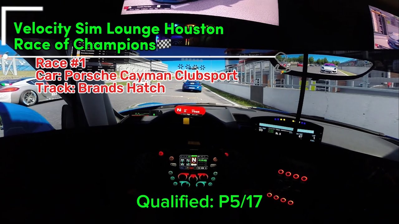 Velocity Sim Lounge Houston Race Of Champions POV: Maxwell Tigner - YouTube