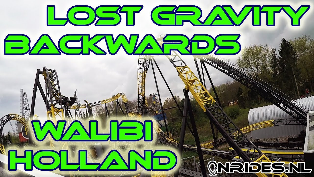 Lost Gravity Backwards HD Onride POV Walibi Holland Netherlands - YouTube