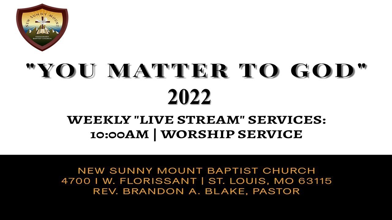 New Sunny Mount Sunday Service October 23, 2022 - YouTube