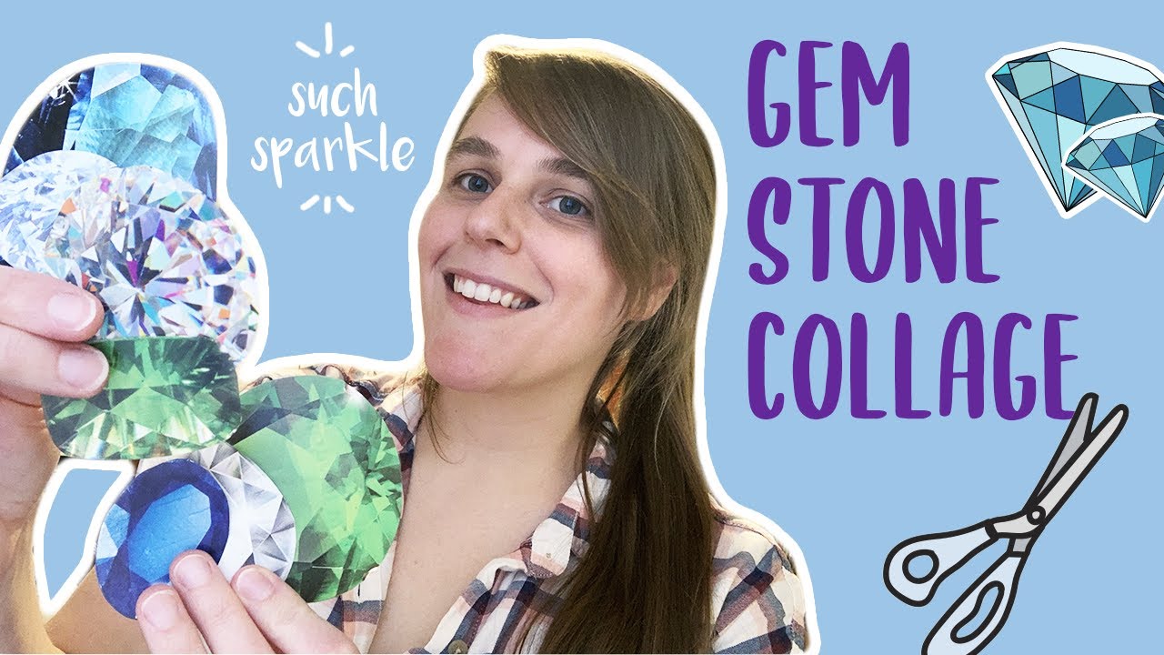 Gemstone inspired surreal collage made from used books | Cut and Paste ...