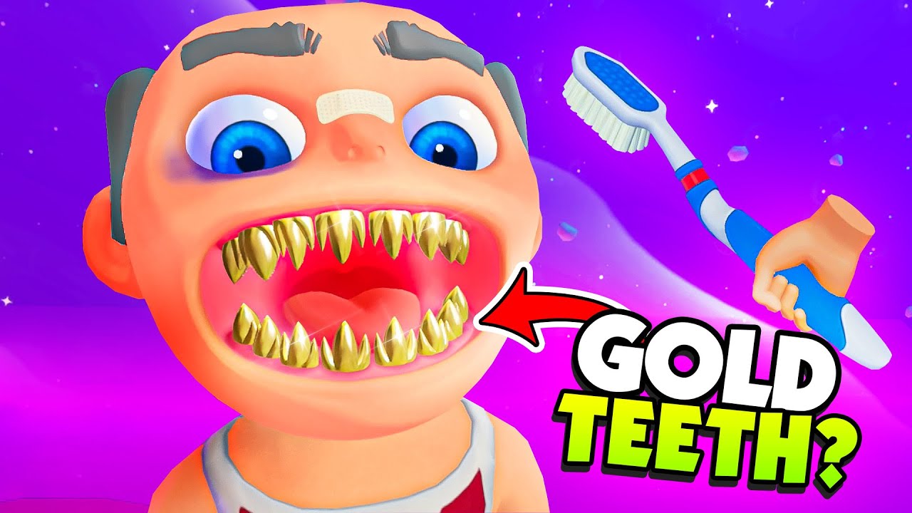 Giving a Human PURE GOLD TEETH! - (VR Dentist Sim) - YouTube