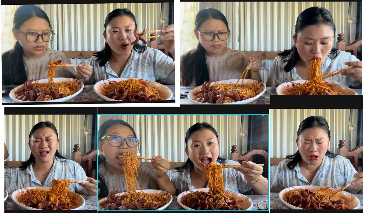 2x NUCLEAR FIRE NOODLES CHALLENGE (jhandai marey guys sarkera🥵🥵🥵🥴 ...