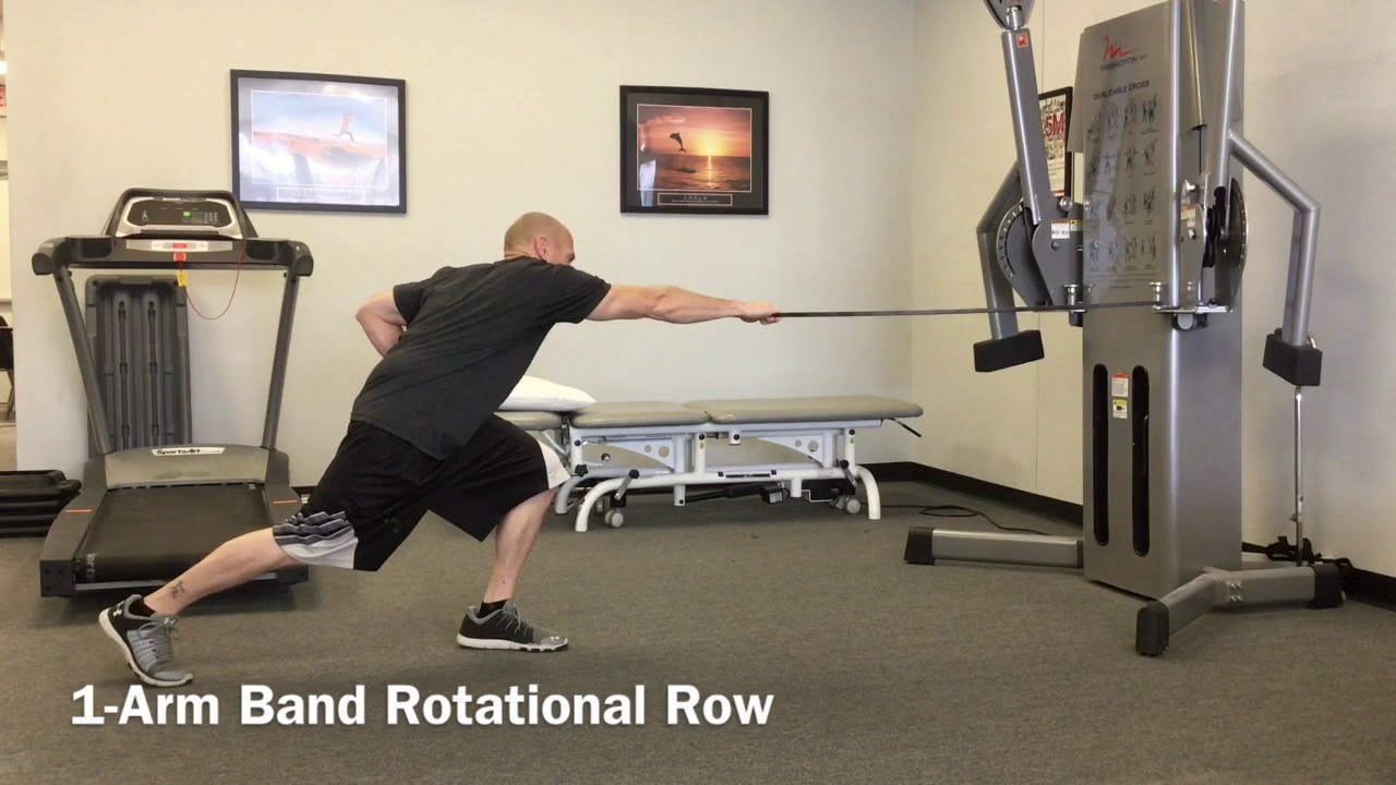 1-Arm Band Rotational Row - YouTube