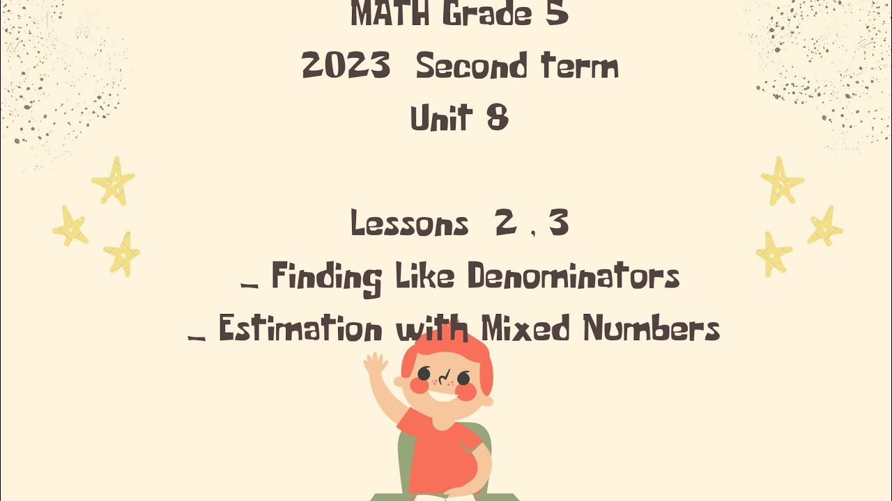 ماث صف خامس لغات math grade 5 second term unit 8 Lessons 2,3 Find ...