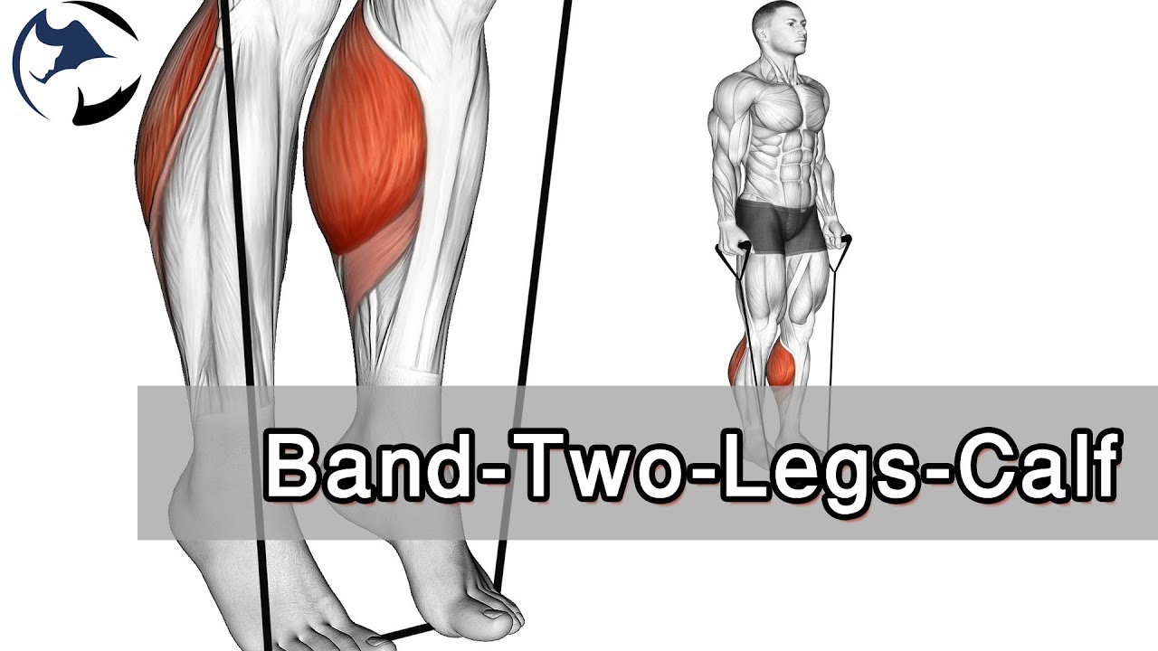 how to Band Two Legs Calf Raise | calf - YouTube