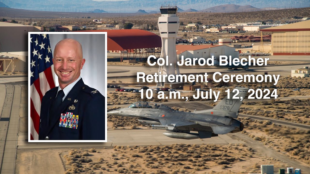 Col. Jarod Blecher Retirement Ceremony - YouTube
