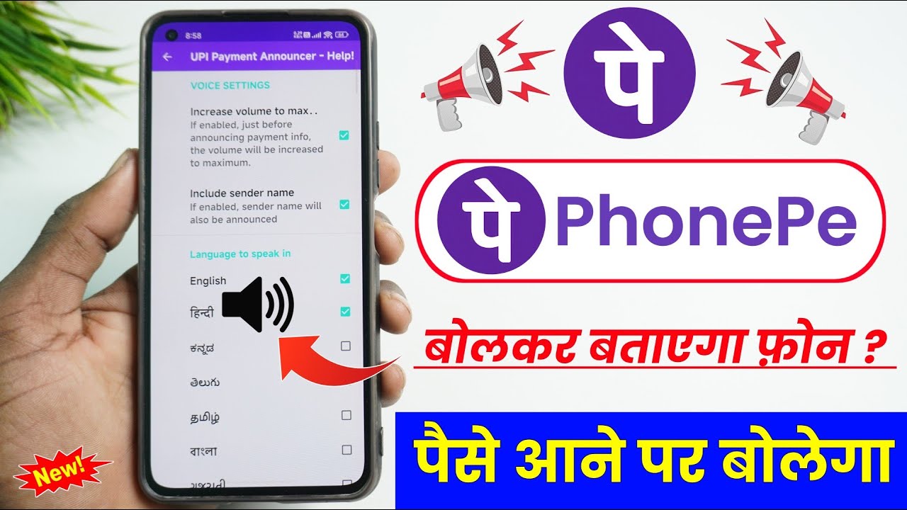Phone Pe Voice Notification Kaise Chalu Kare || How To Enable Phone Pe ...