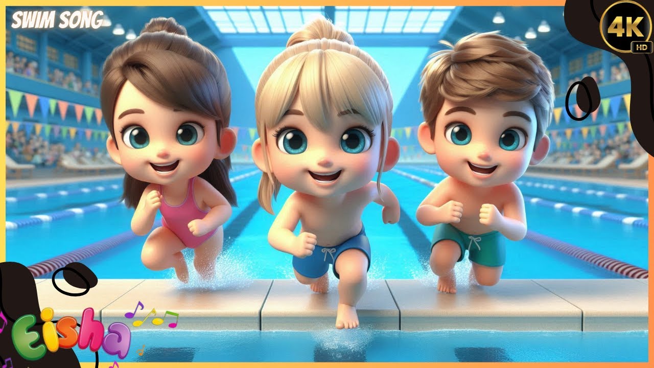Swimming Song For Kids | Eisha KidsSongs - YouTube