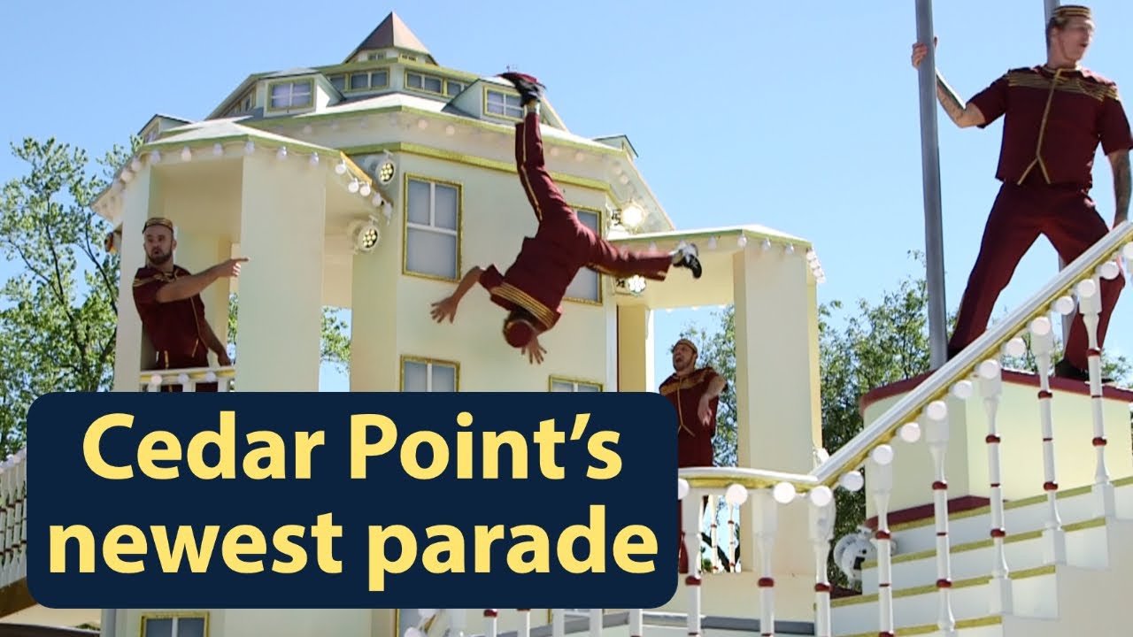 Cedar Point's 150th anniversary parade celebrates history - YouTube