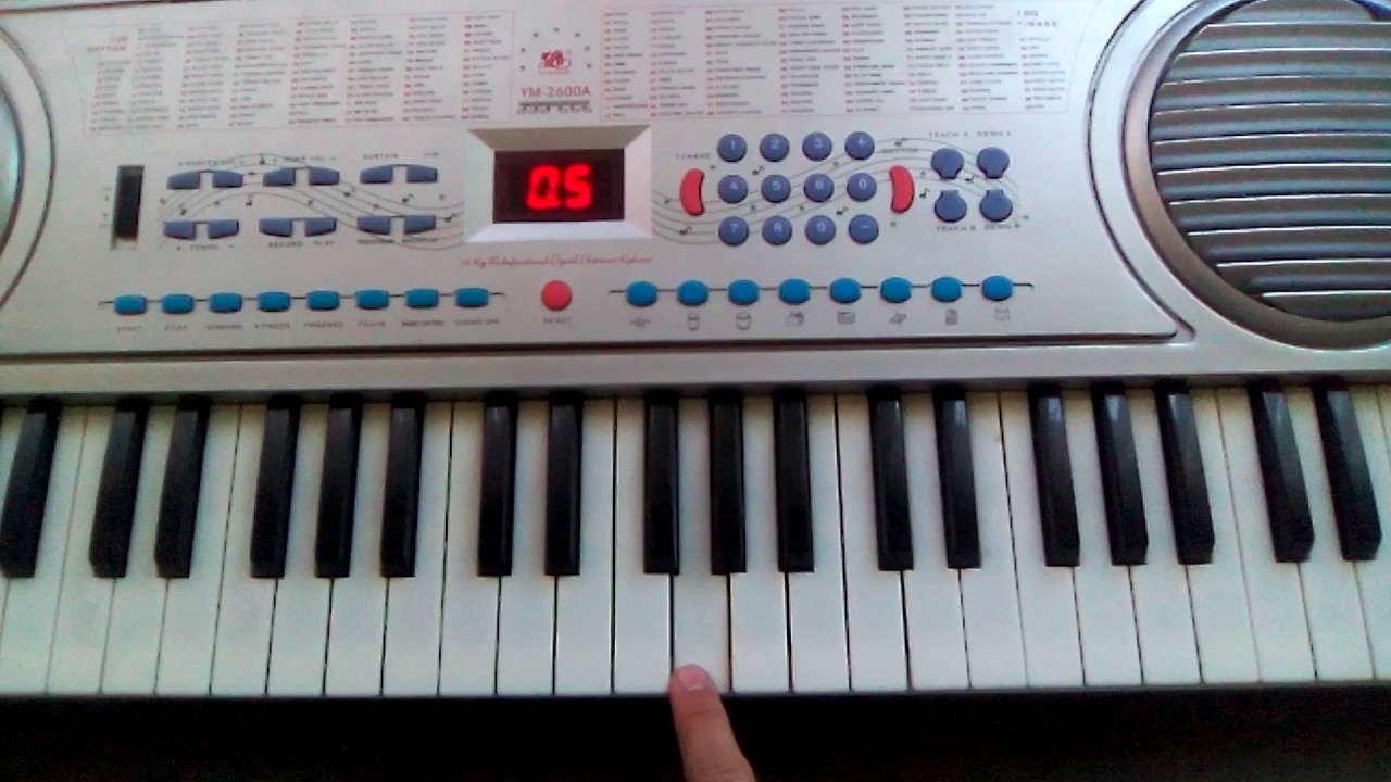 Klavijatura za pocetnike - Tamo daleko - YouTube