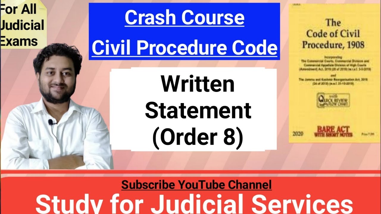 Written Statement CPC | Order 8 Written Statement under # ...
