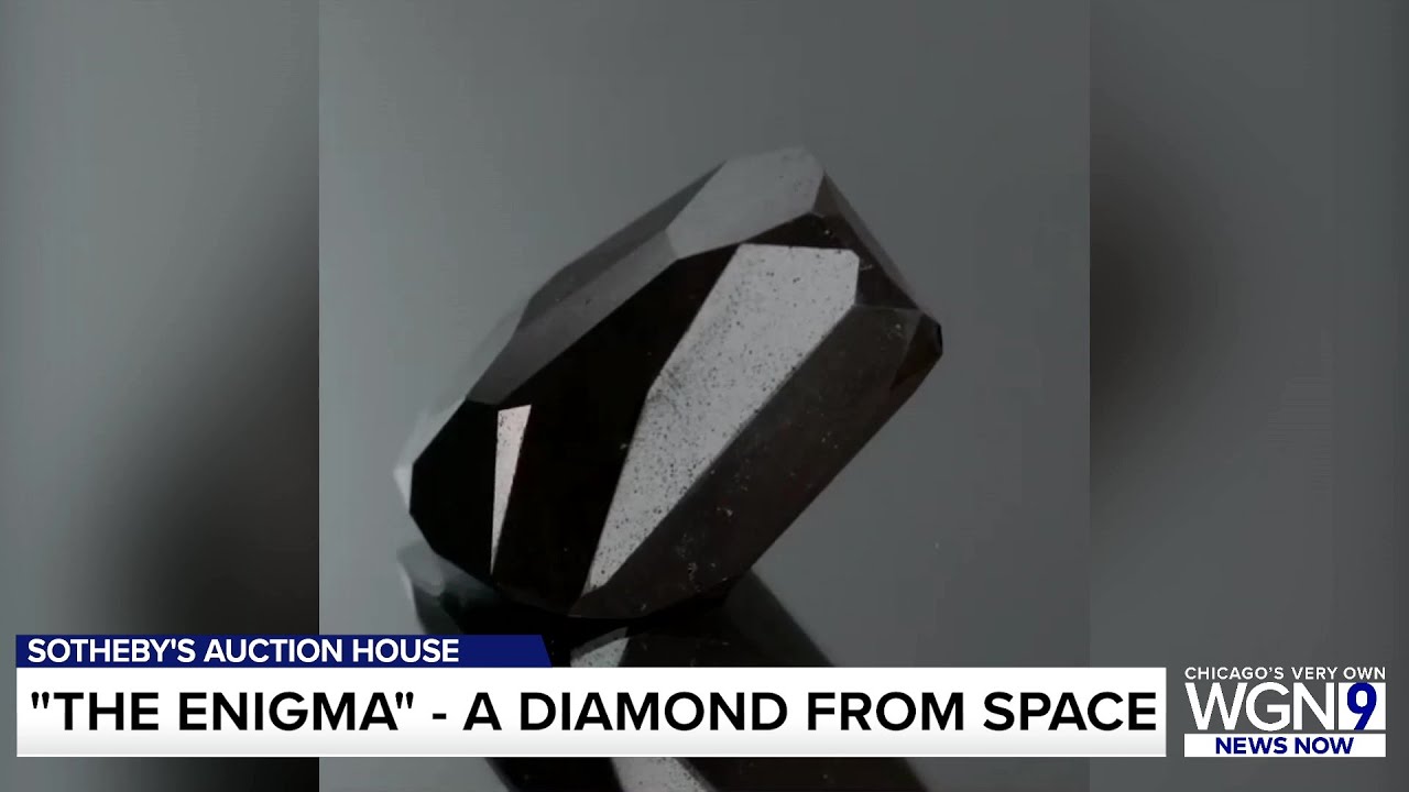 ‘The Enigma.’: Giant 555.55-carat black diamond heads to auction - YouTube