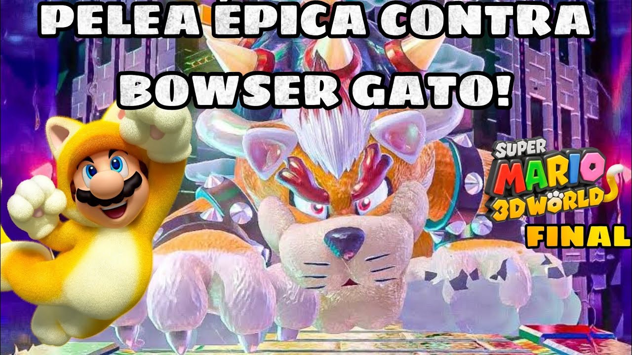 PELEA ÉPICA CONTRA BOWSER GATO! | Super Mario 3D FINAL - YouTube