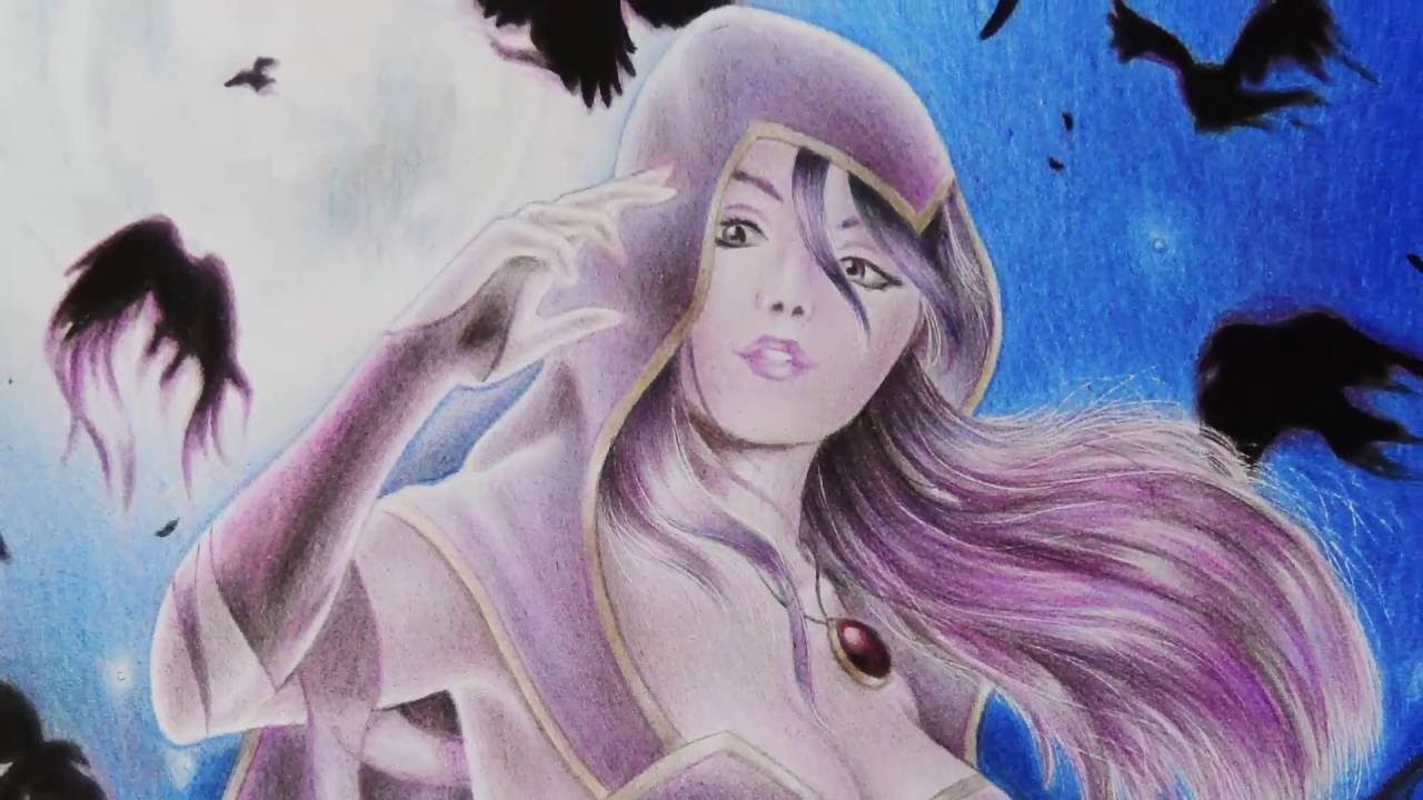 SPEED PAINTING - RAVENA/RAVEN(DC COMICS) - YouTube