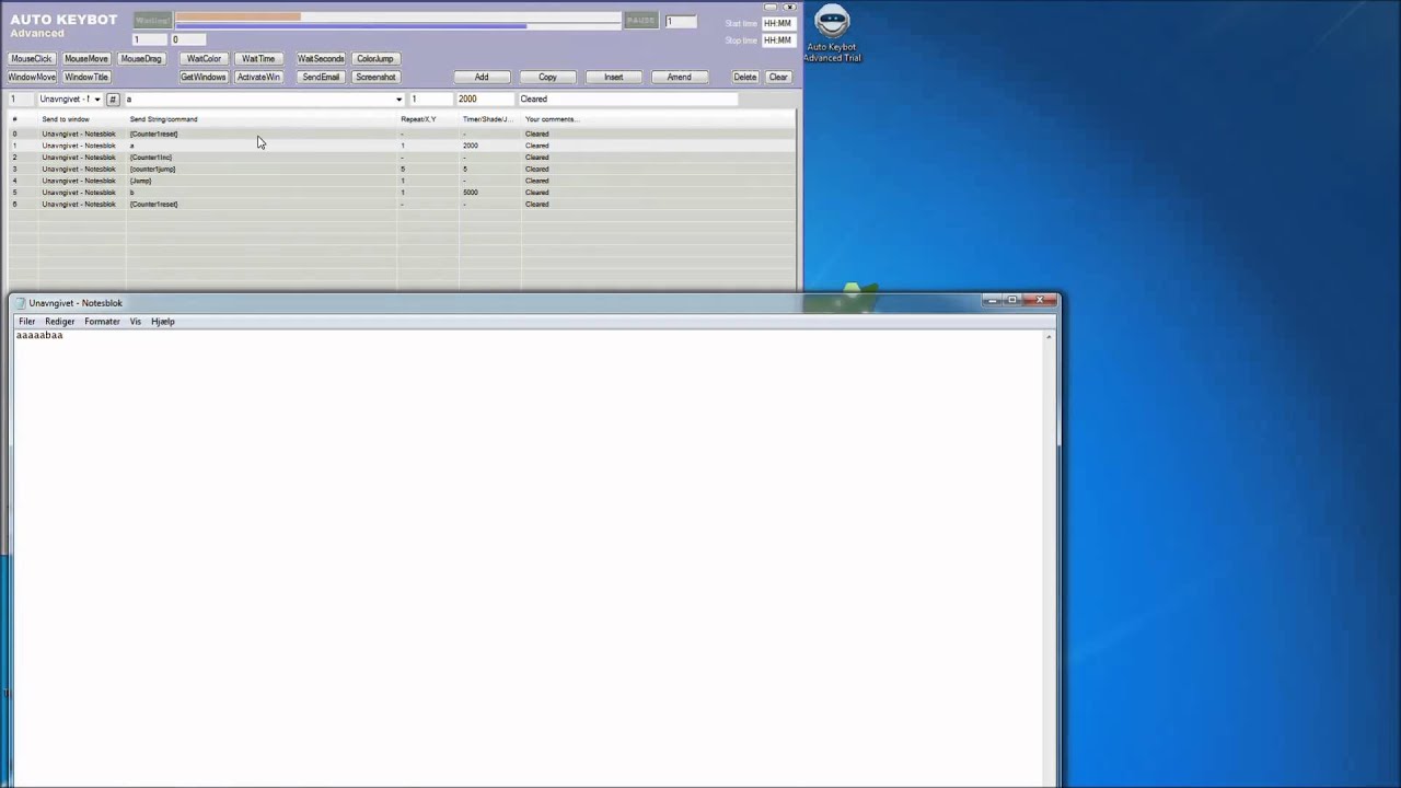 Auto Keybot Advanced - counters added - YouTube